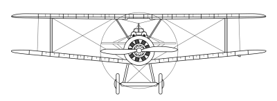 Sopwith Camel – Front View Lineart | Plane-Encyclopedia