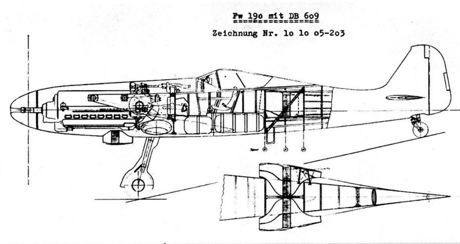 Focke Wulf Fw 190 mit DB 609 | Plane-Encyclopedia